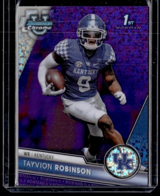 2023 PURPLE MINI DIAMOND REFRACTOR TAYVION ROBINSON /399 | eBay