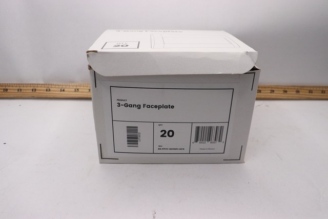 DEAKO (20-Pk) 3-Gang Faceplate DS-FP3Y-WHWH-UCX for sale online | eBay