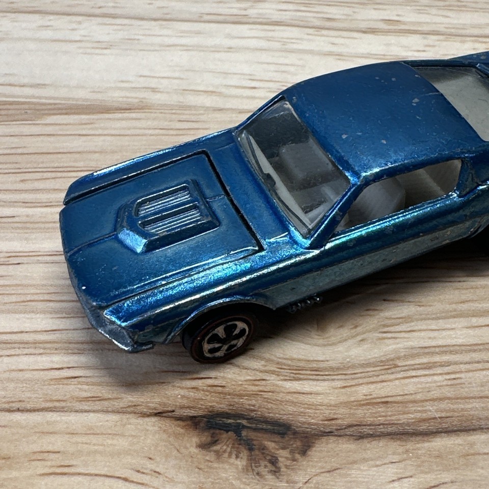 Vintage Hot Wheels Redline 1968 ICE BLUE Custom Mustang | eBay