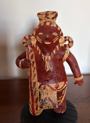 Mesoamerican/Aztec clay figure 7” x 5” | eBay