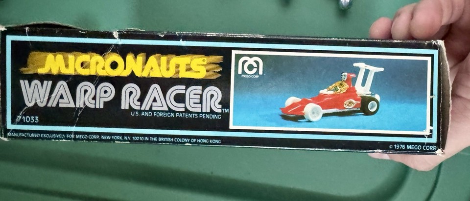 Vtg 1970s Mego MICRONAUTS Warp Racer w/ Box + TIME TRAVELER Figure LOT ...