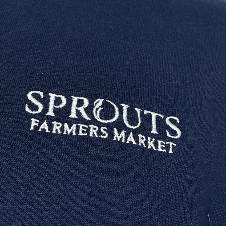 Sprouts Farmers Market Navy Blue Employee Sweatshirt Men's MEDIUM | eBay