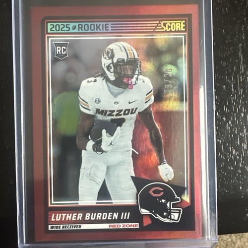 Luther Burden III #18 Red /20 2025 Score Football Panini (RC) | eBay