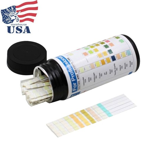 100 Strips URS-10T Urinalysis Reagent Strips 10 Parameters Urine Test ...
