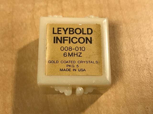 INFICON 6 MHz Gold Coated Crystals 10 Each 008-010 for sale online | eBay