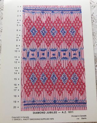 ~ GRACE KNOTT DIAMOND JUBILEE HEIRLOOM SEWING SMOCKING DESIGN PLATE ...