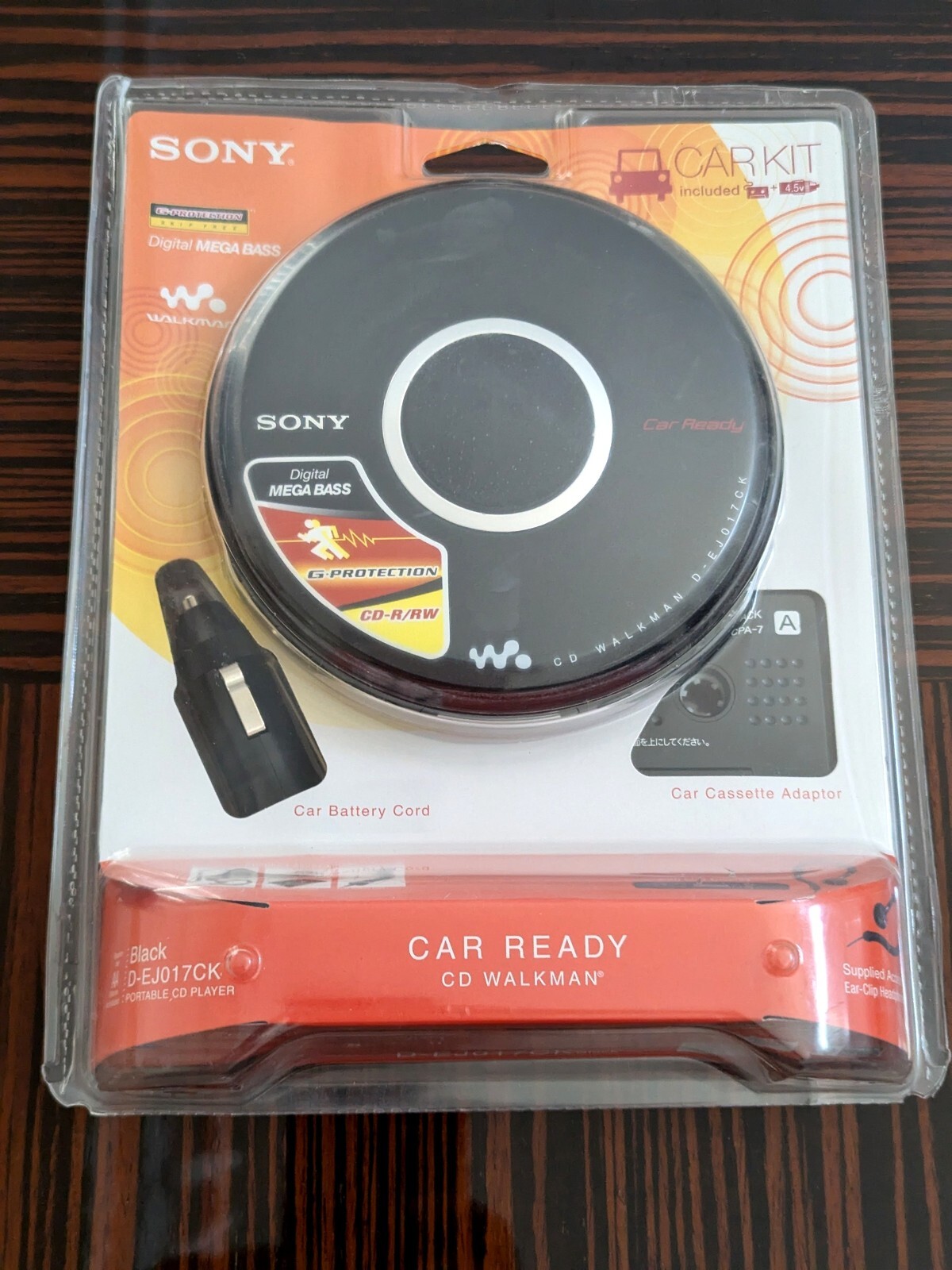 New Sony Digital MegaBass Walkman Portable CD Player Car Kit in Black ...