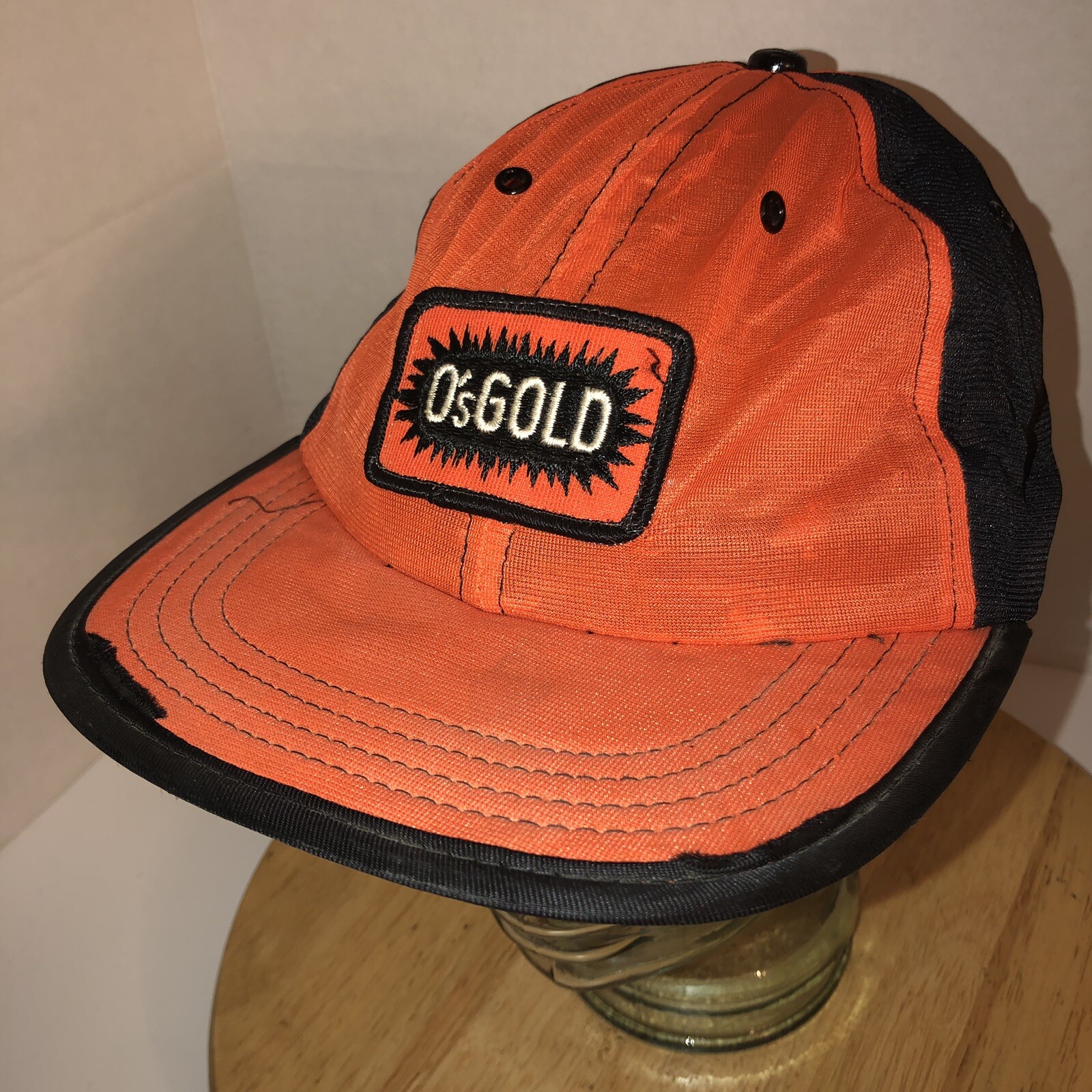 Vintage 70s O'S GOLD USA Richmond Headwear Thin PINWHEEL Hat Cap ...