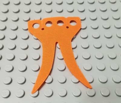 LEGO New Orange Authentic Long Cloth Minifigure Coattails Accessory | eBay