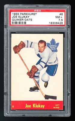 1955 Parkhurst Quaker Oats #6 Joe Klukay PSA 7.5 ONLY ONE HIGHER | eBay