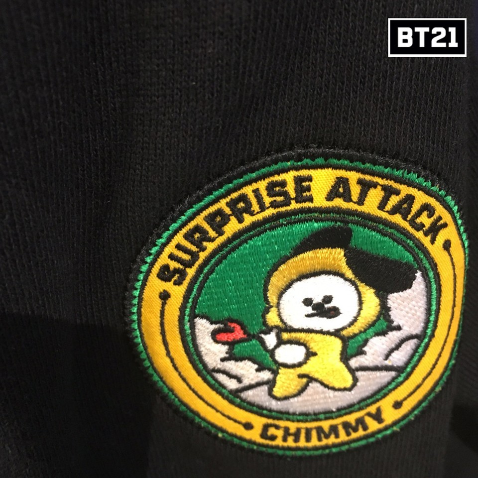 BTS BT21 Official Authentic Goods Adult Half Zip-up Sweat Shirts T ...