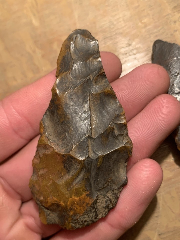 Flint River Paleo Artifacts Scraper Tools Heavy Patina Native American ...