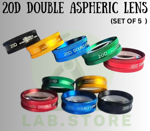 20D Double Aspheric BIO Diagnostic Lens With Box Assorted Pack of 5 ...
