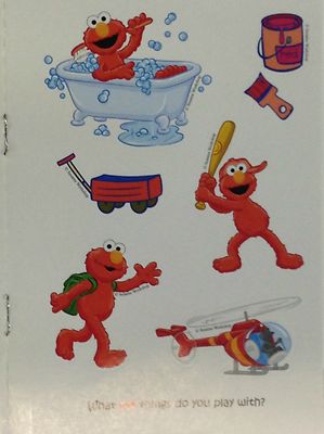 Sesame Street Elmo's Red Stickers 2 Page Set (#2) | eBay