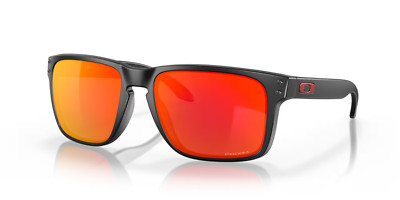 NEW* Oakley HOLBROOK XL Matte Black Red PRIZM Ruby lens Sunglass OO9417 ...
