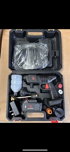 Jet Hawk Cordless Portable Pressure Jet Water Washer Cleaner Gun Ry ...