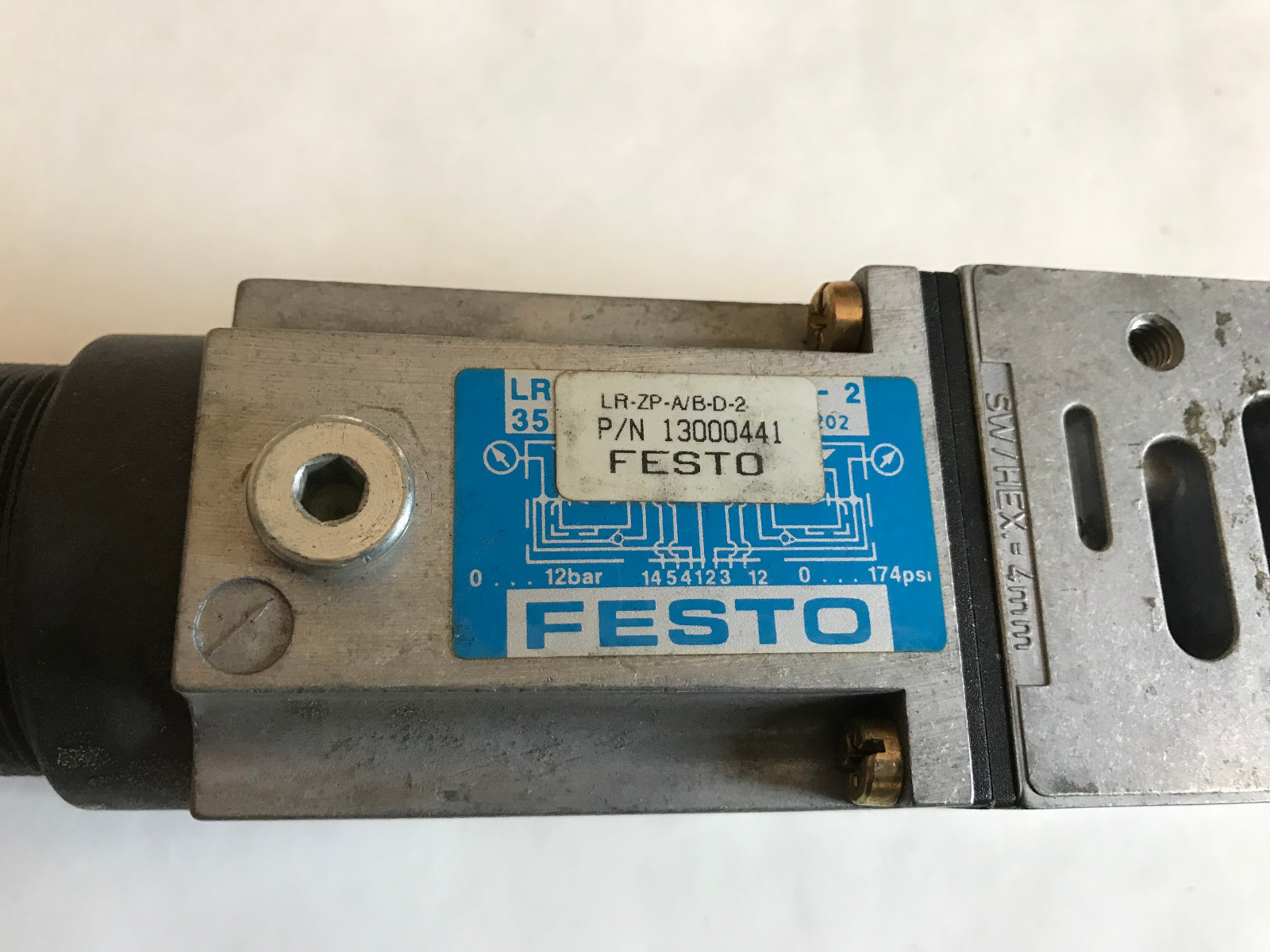 LOT 3 FESTO LA-ZP-A/B-D-2 PNEUAMTIC PRESSURE REGULATOR PLATE P/N ...