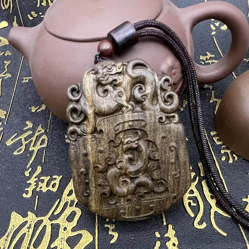 Chenxiang Carved Dragon and Phoenix Chengxiang Pendant Wooden Chenxiang ...