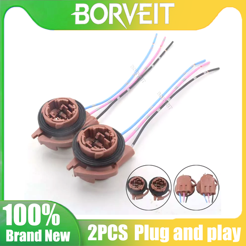 2x 3157 3357 4157 3057 3457 LED Bulb Brake Turn Signal Light Socket ...