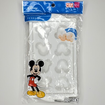 Mickey Mouse Ice Tray Disney Daiso Japan Japanese White 6 Character Ice ...