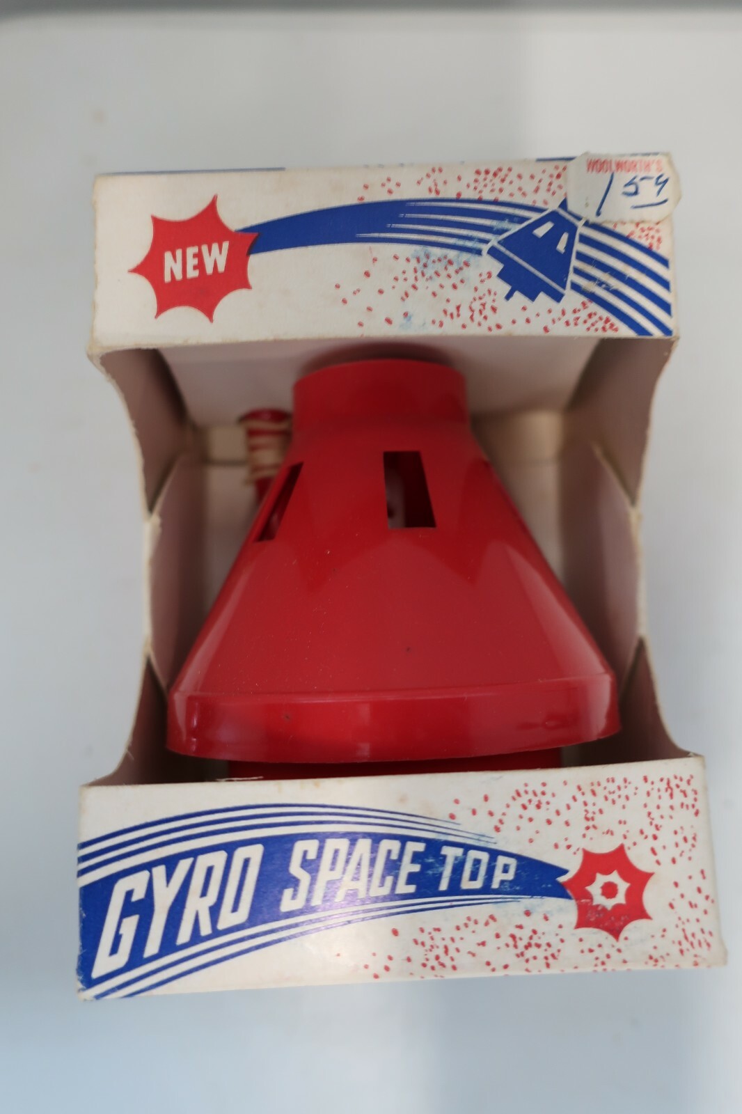 VINTAGE TOY GYRO SPACE TOP 1967 WOOLWORTH TOYS BY MILLER FERREE ...