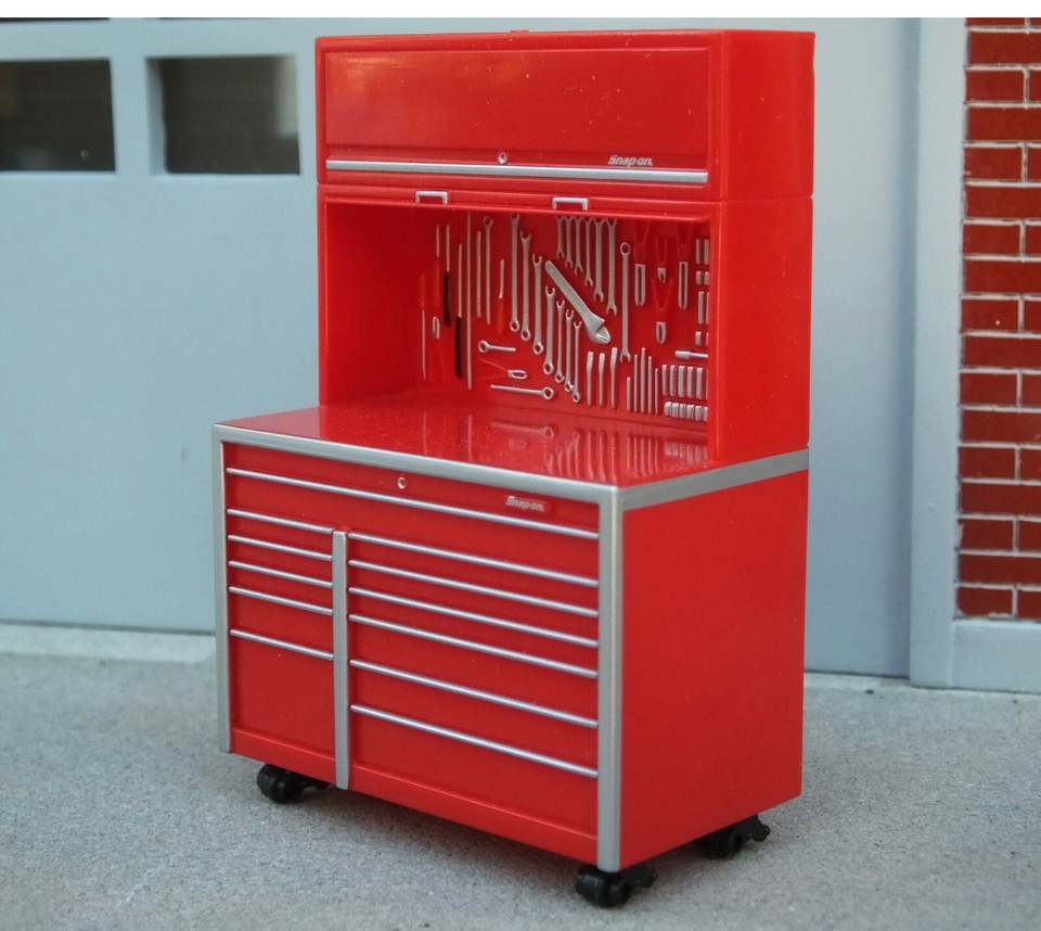 Snap On Tools Upright Chest Miniature on Casters 1/24 Scale G Diorama ...