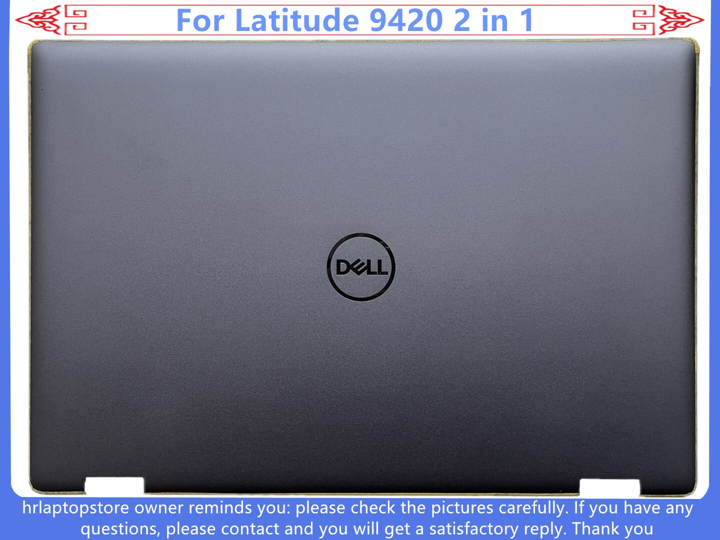 New LCD Rear Cover Top Screen Case 050F45 50F45 For Dell Latitude 9420 ...