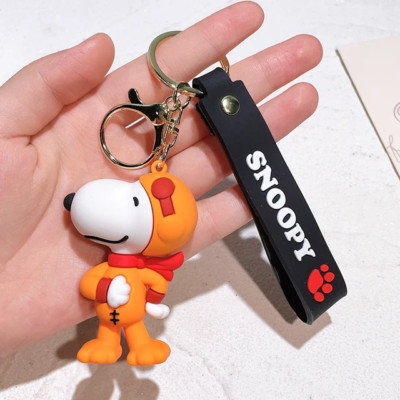 Peanuts Snoopy The Pilot Cartoon Character 3D Keyring Keychain House ...