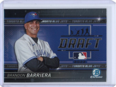 2022 Bowman Draft Brandon Barriera Draft Night- Toronto Blue Jays | eBay
