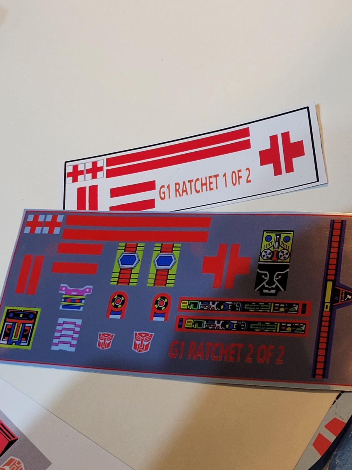 Transformers G1 Repro Stickers For G1 RATCHET | eBay Australia