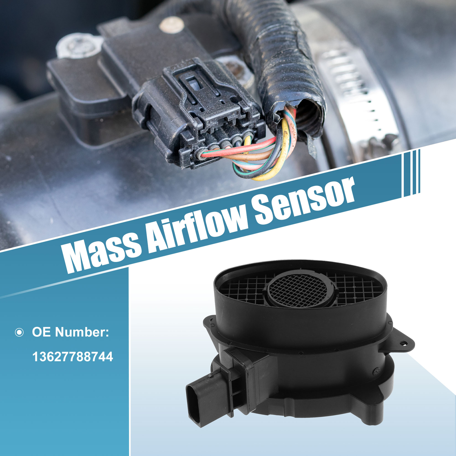 Car Mass Air Flow Sensor Meter 13627788744 Fit for BMW 1 Series E87 ...