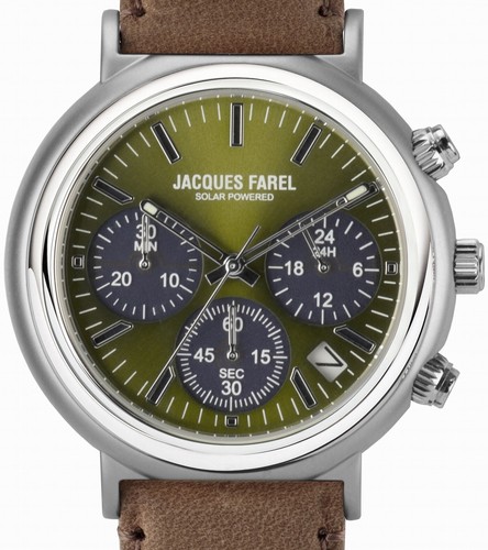 JACQUES FAREL Hayfield Eco Solar Watch Chronograph Ref. ORST 3004 | eBay