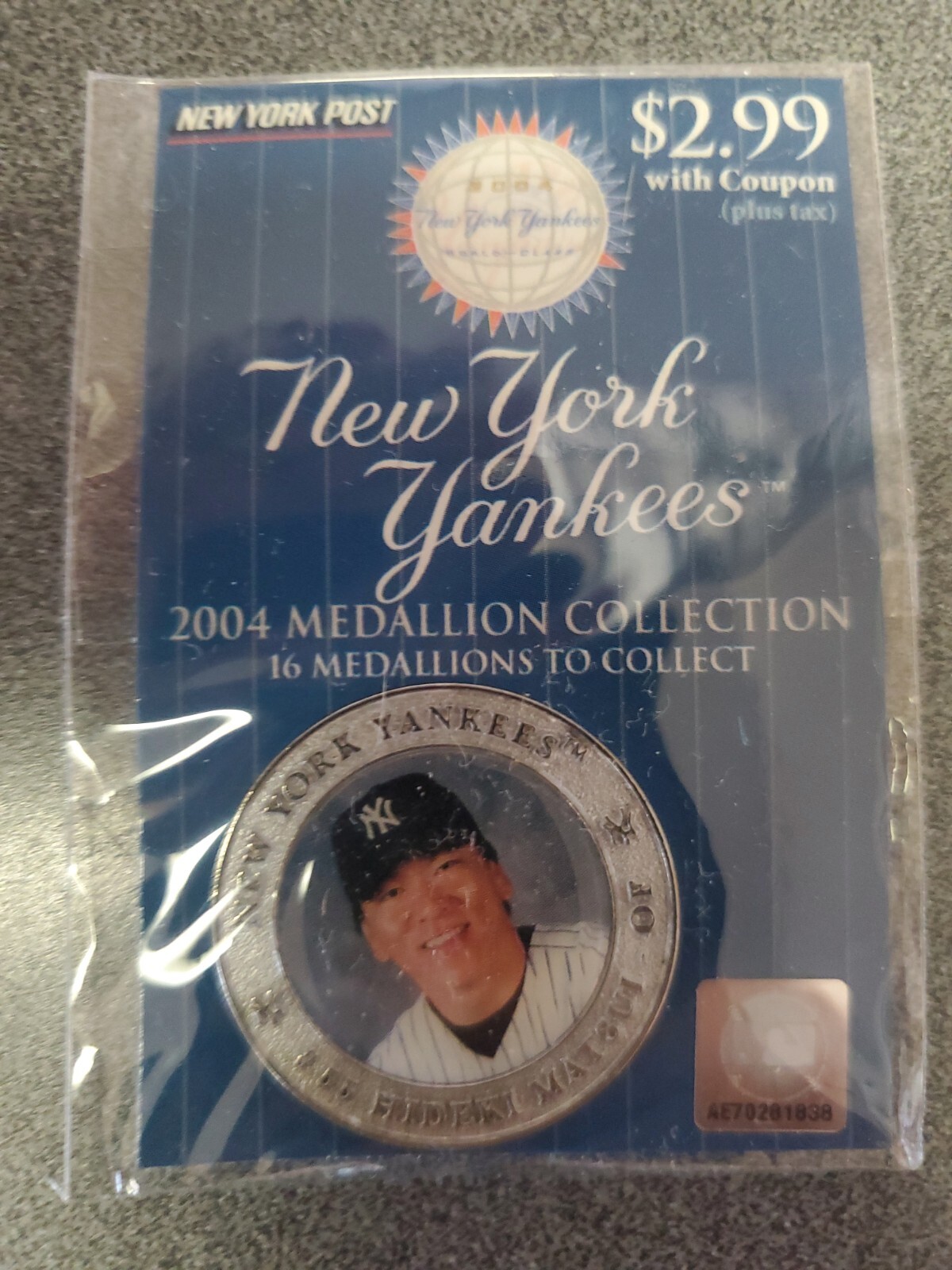 Hideki Matsui New York Yankees 2004 Medallion Collection NY Post ...