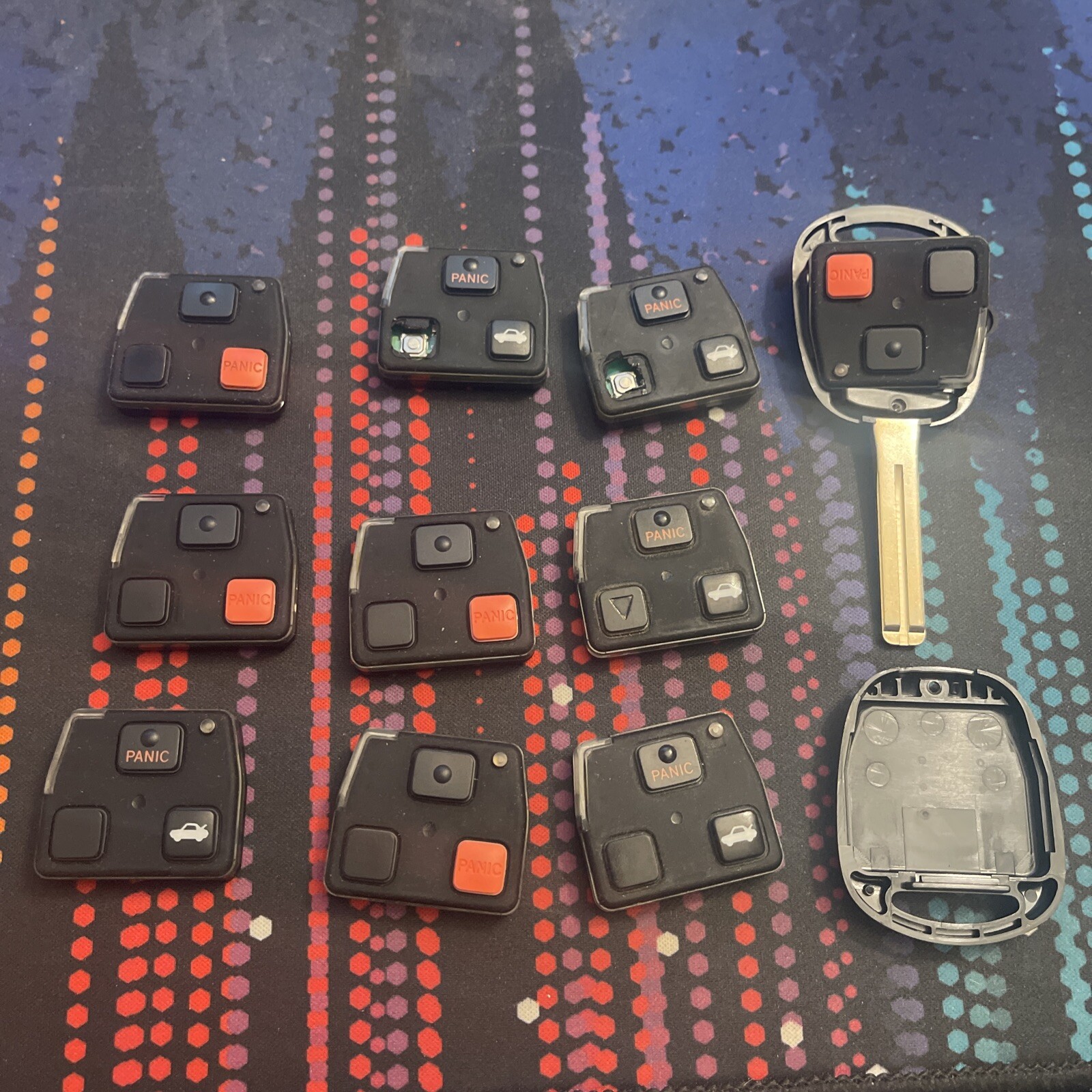 ORIGINAL LOT OF 10 LEXUS OEM KEY LESS ENTRY REMOTE FOB ALARM RX BULK | eBay