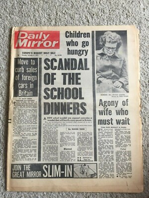 Daily Mirror Newspaper 6th October 1975 Tiede Herrema Cambridge Rapist ...