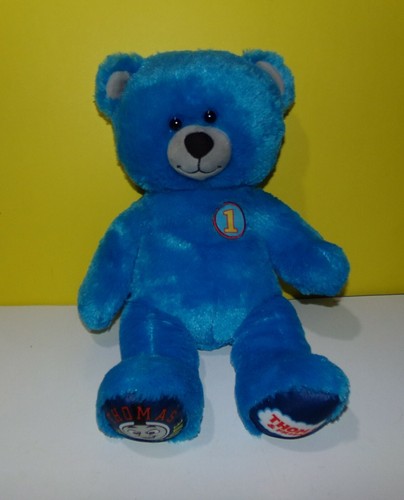 Build A Bear Thomas and Friends Thomas Tank Engine Blue Bear Plush 16 ...