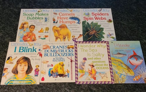 Lot Of 7 I Wonder Why Books Animals Science Body How Things Work Facts ...