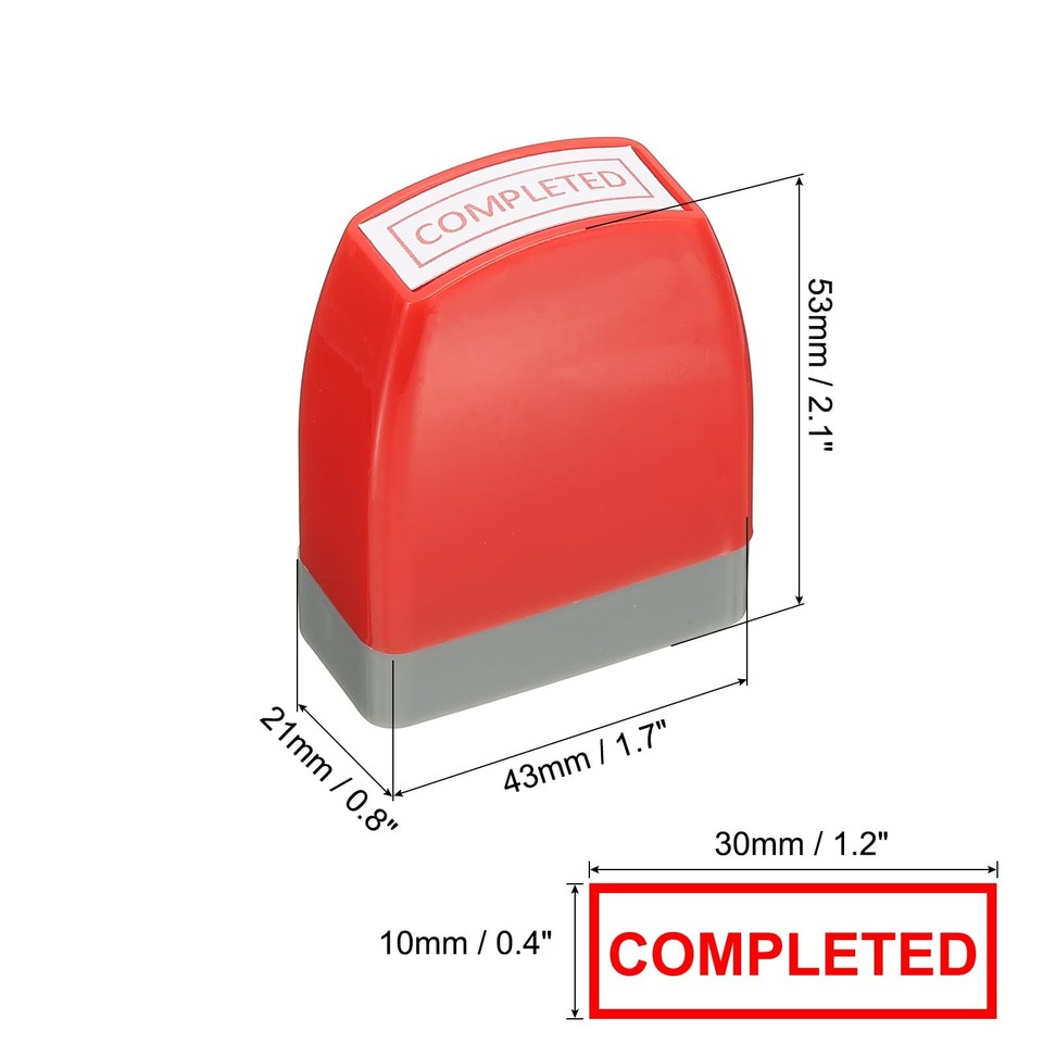 Patikil Automatic Stamp Ink Completed Red Ink For Office Documents ...