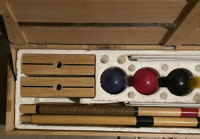 Vintage Old School Sports Gold Edition Croquet Set Great Condition | eBay