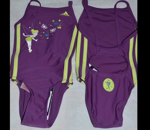 Adidas Tinkerbell Swimming Costume Age 3 - 4 swim suit disney purple ...