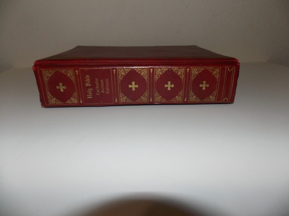 Holy Bible Catholic Action Edition 1960 Gilded HC Clean Pages Full ...
