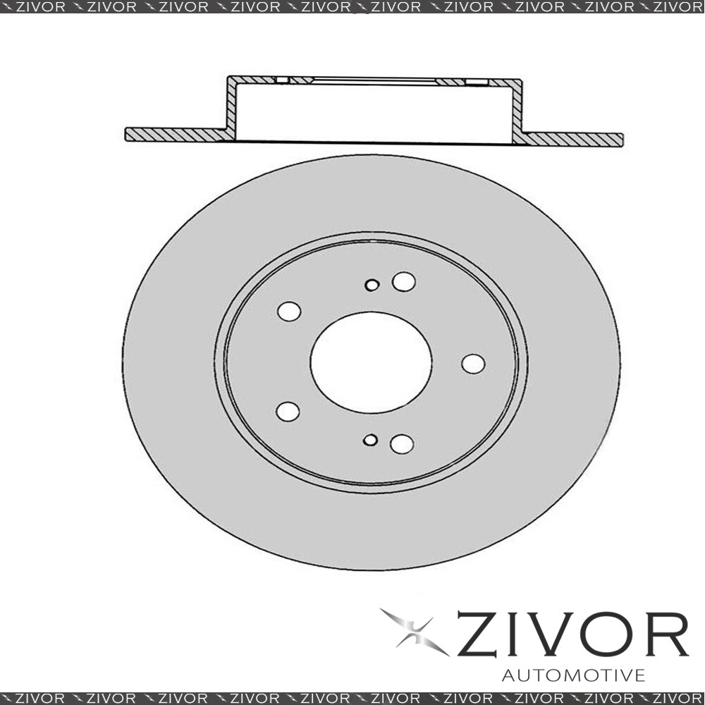 PROTEX Rotor - Rear For MITSUBISHI PAJERO NH 4D SUV 4WD 1991 - 1993 By ...