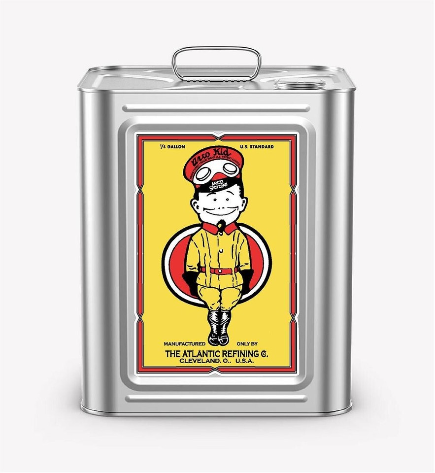 ARCO KID ATLANTIC REFINING Co Decal Sticker Vintage Petrol Americana ...