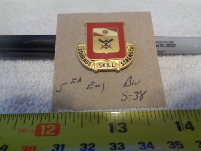 5th Engineer Battalion S-38 Unit Crest, DI, DUI (DRAW#W6) | eBay