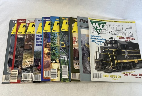 Lot of 10 Vintage Railroad Model Train Magazines Various Years 1989 ...
