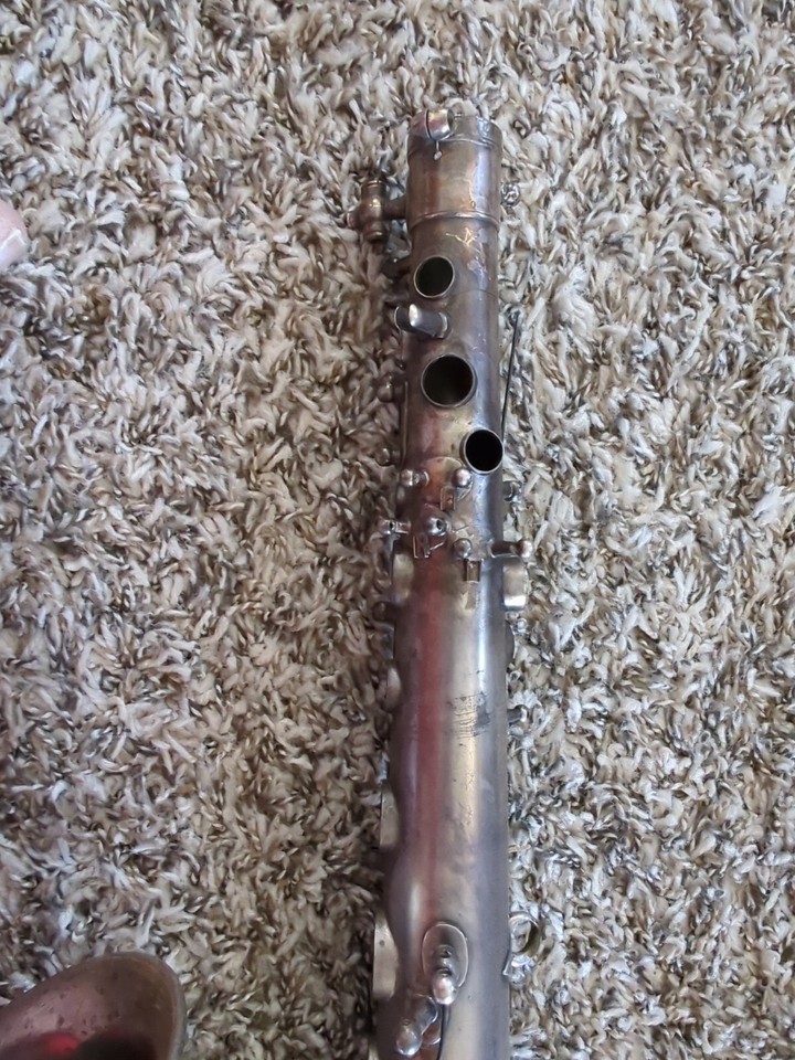 Buescher True Tone Alto Saxophone Body Only-No Keys SN:229325 Silver ...