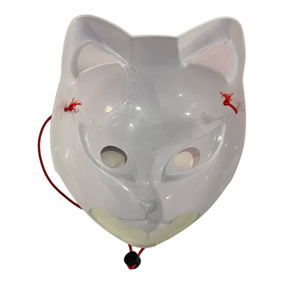 Demon Slayer Tanjiro Kamado Fox Face Mask White Costume Cosplay Plastic ...