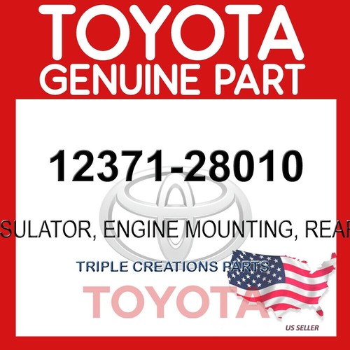 Genuine Toyota LEXUS 1237128010 INSULATOR, ENGINE MOUNTING, REAR 12371 ...