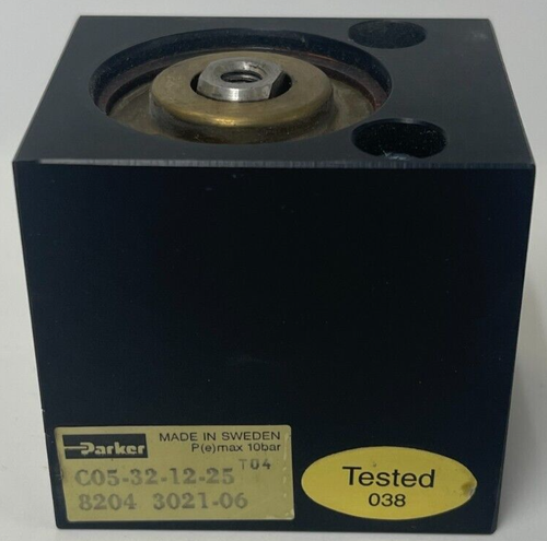 PARKER COMPACT CYLINDER #C05-32-12-25 DOUBLE ACTING MAX STROKE 25MM ...
