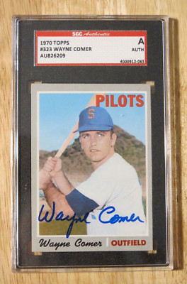 1970 TOPPS A #323 Wayne Comer Auth SGC AU826209 - 2065 | eBay